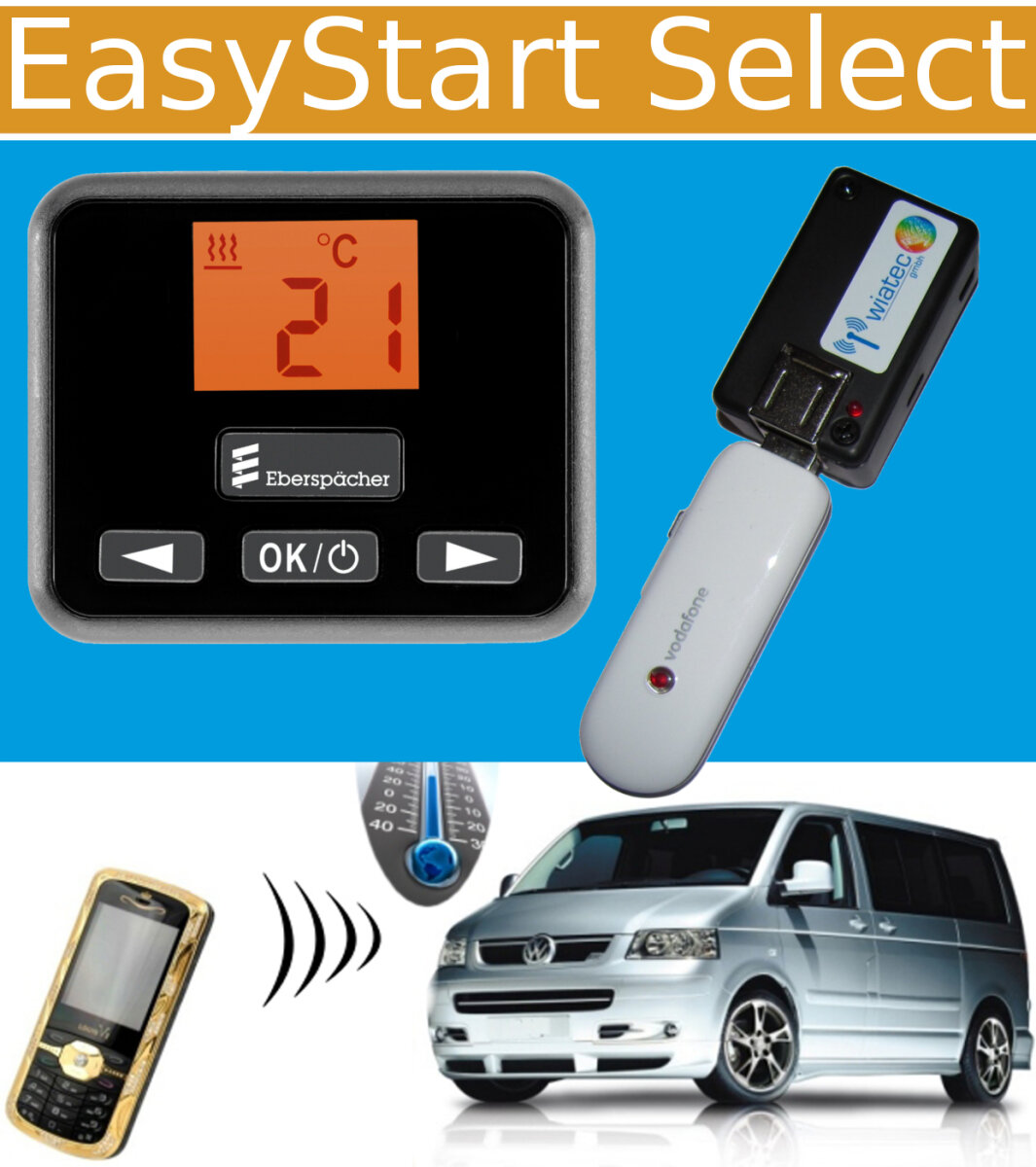 Handy Fernbedienung (GSM/UMTS) für Standheizung Eberspächer EasyStart ...